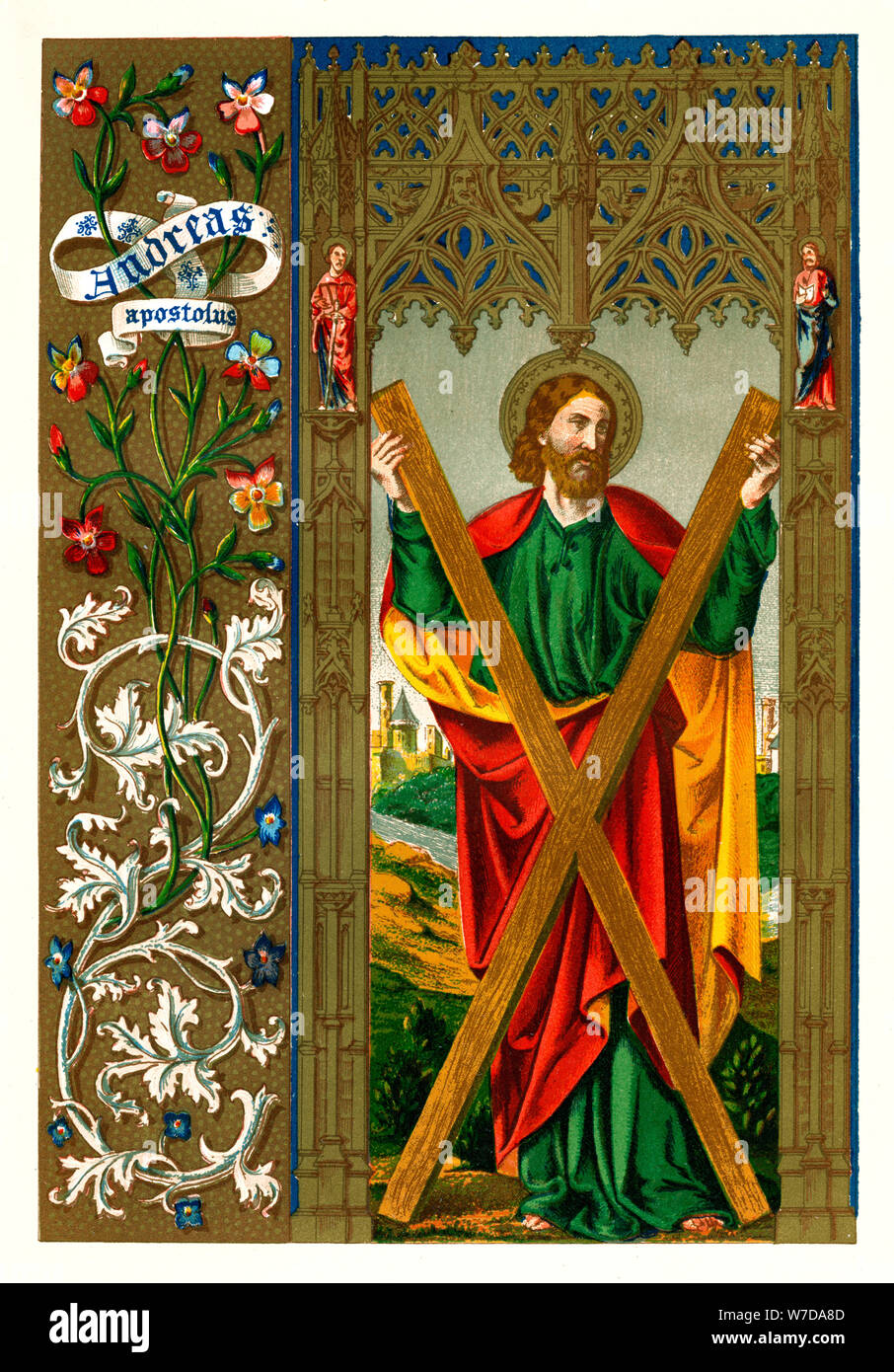 St Andrew the Apostle, 1886. Artist: Unknown Stock Photo - Alamy