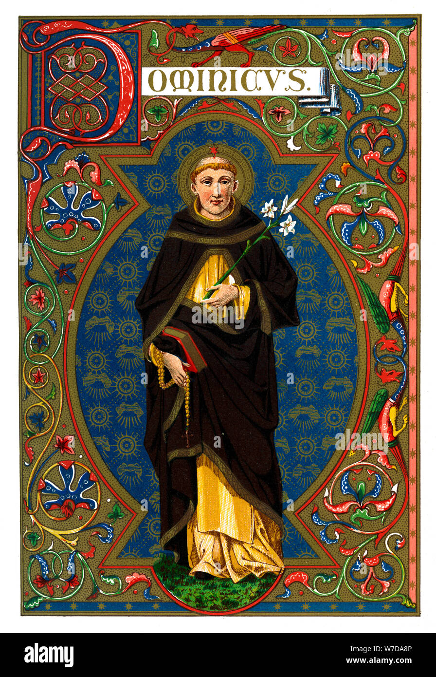 St Dominic, 1886. Artist: Unknown Stock Photo - Alamy