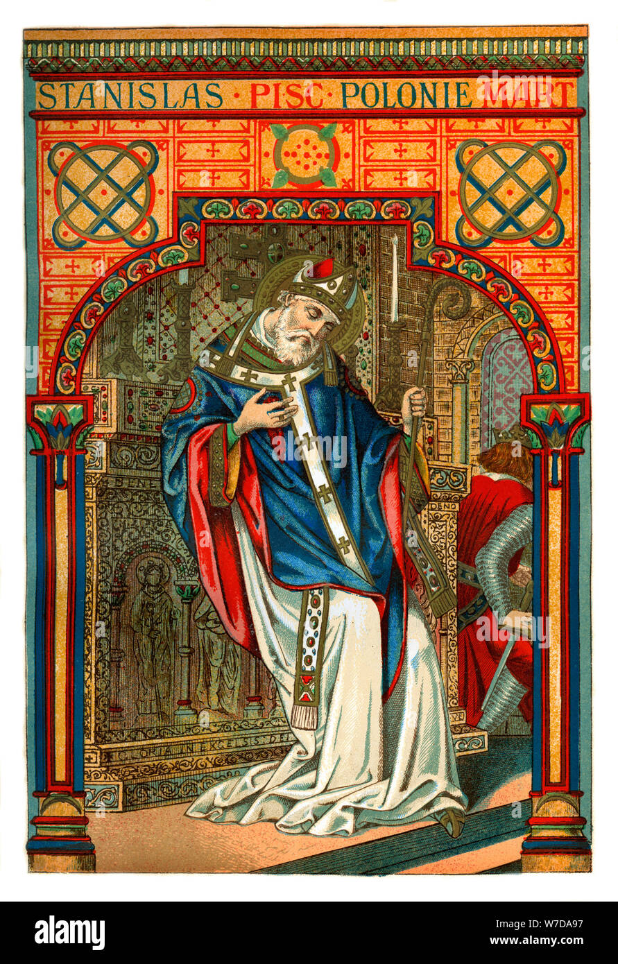 St Stanislas, 11th century Polish bishop and martyr, 1886. Artist ...