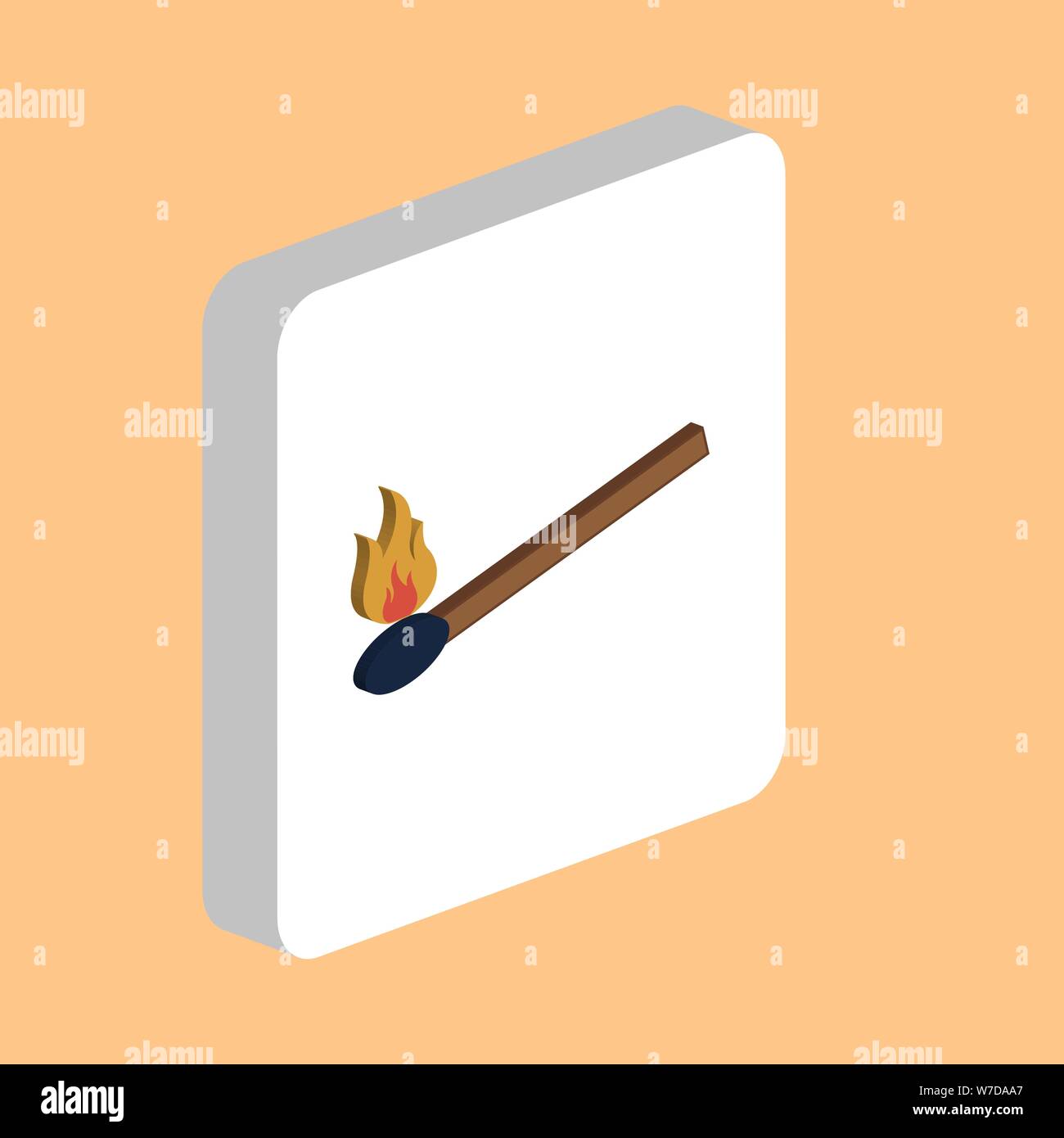 3d illustration of matchstick Stock Vector Images - Alamy