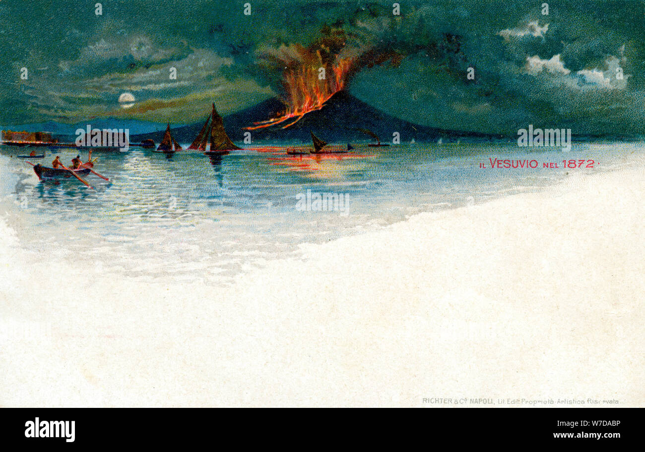 Eruption of vesuvius at night hi-res stock photography and images - Alamy