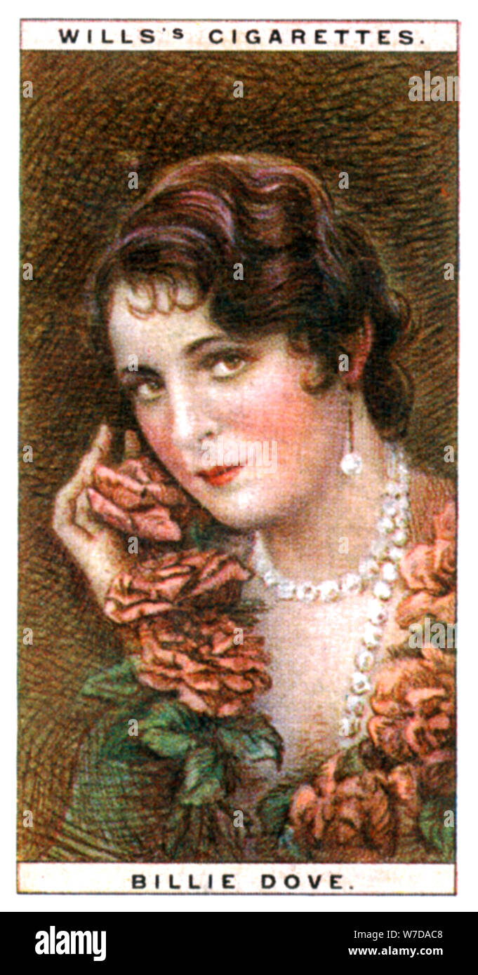 Billie Dove (1903-1997), American actress, 1928.Artist: WD & HO Wills ...