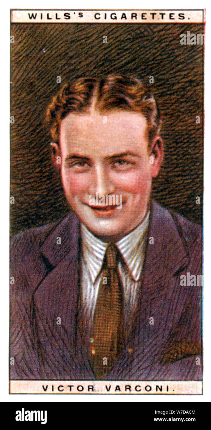 Victor Varconi (1891-1976), Hungarian actor, 1928.Artist: WD & HO Wills Stock Photo - Alamy