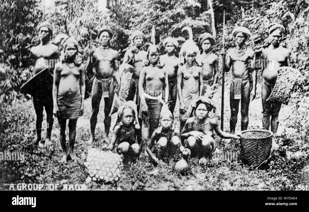 Naga people, India, 20th century. Artist: Unknown Stock Photo - Alamy