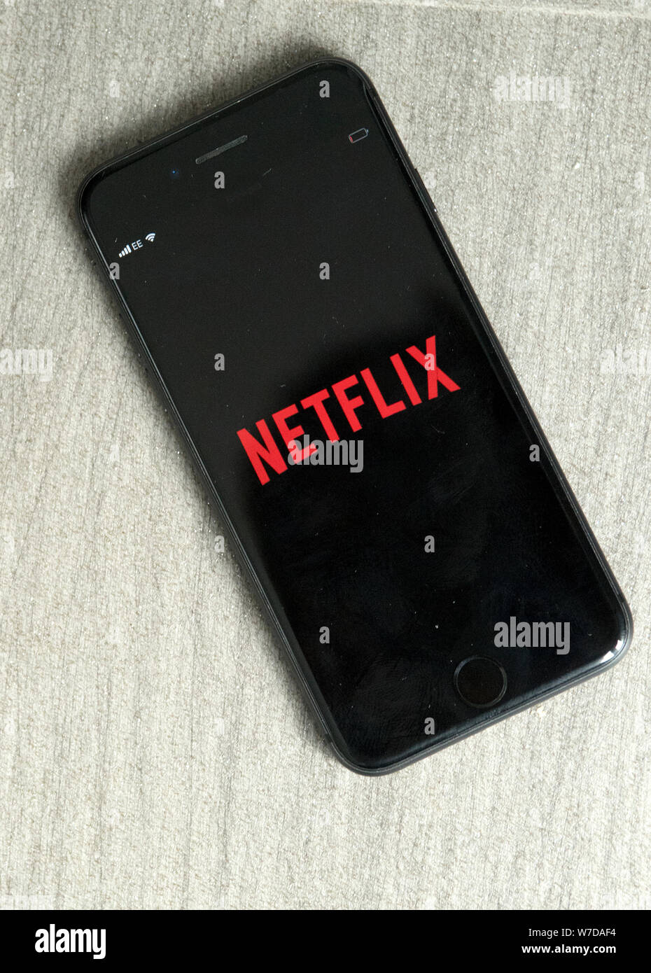 Netflix app enabling you to watch television channels anywhere Stock ...