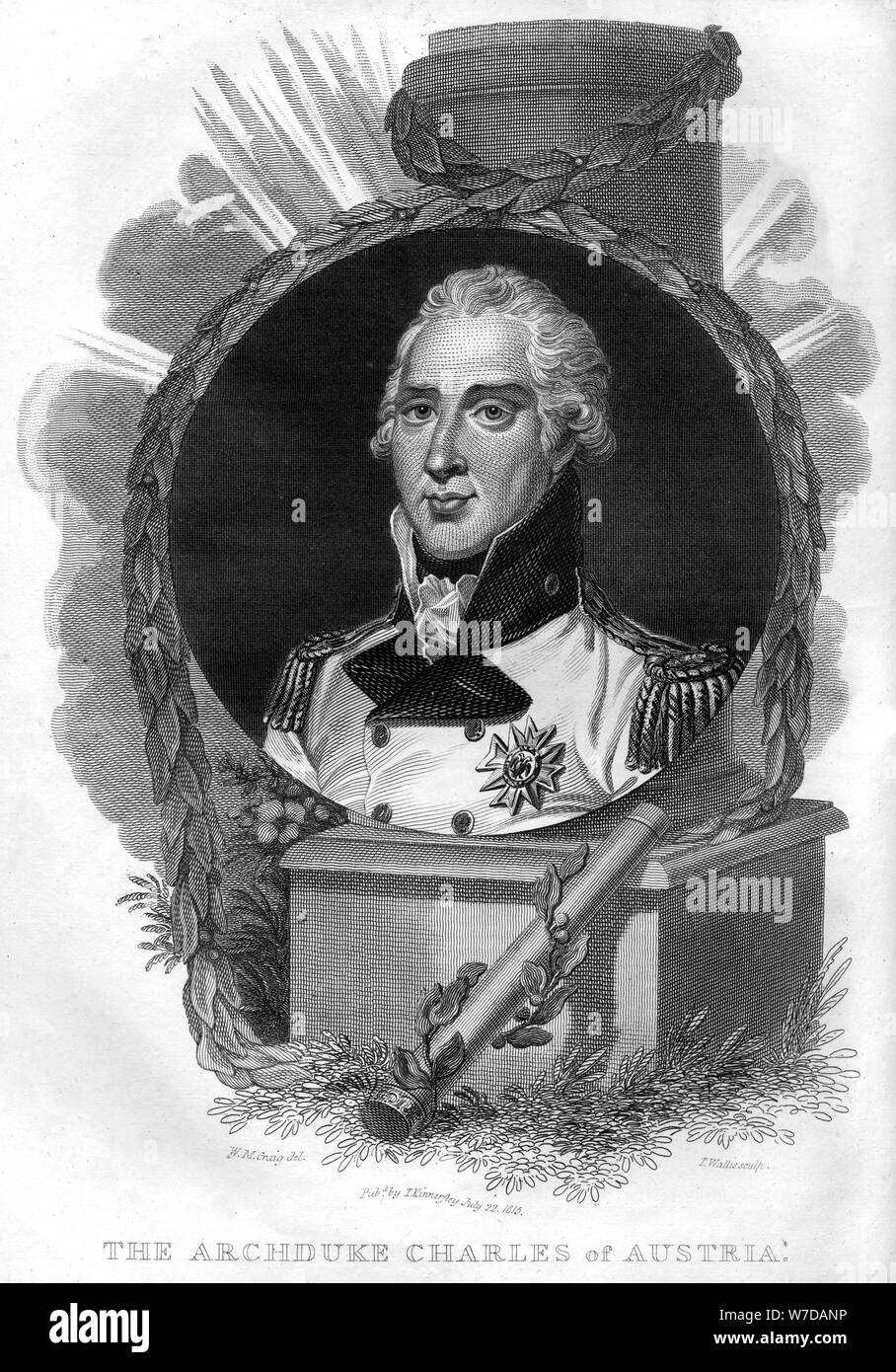 The Archduke Charles of Austria (1771-1847), 1816.Artist: T Wallis ...