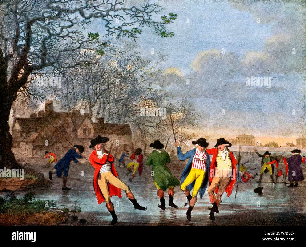 'Winter Amusement: A View in Hyde Park from the Moated House', late ...