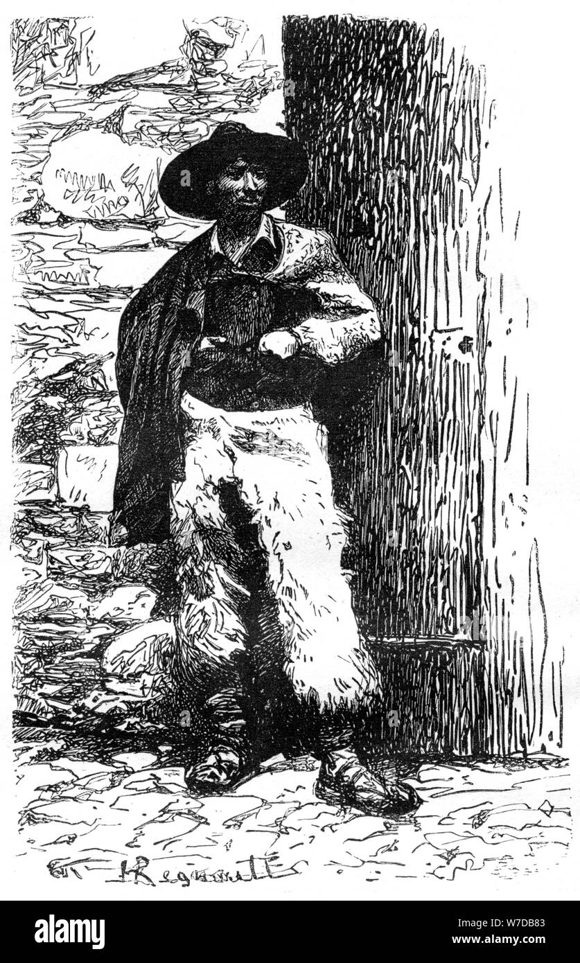 Shepherd of the Italian countryside, 19th century. Artist: Henri ...