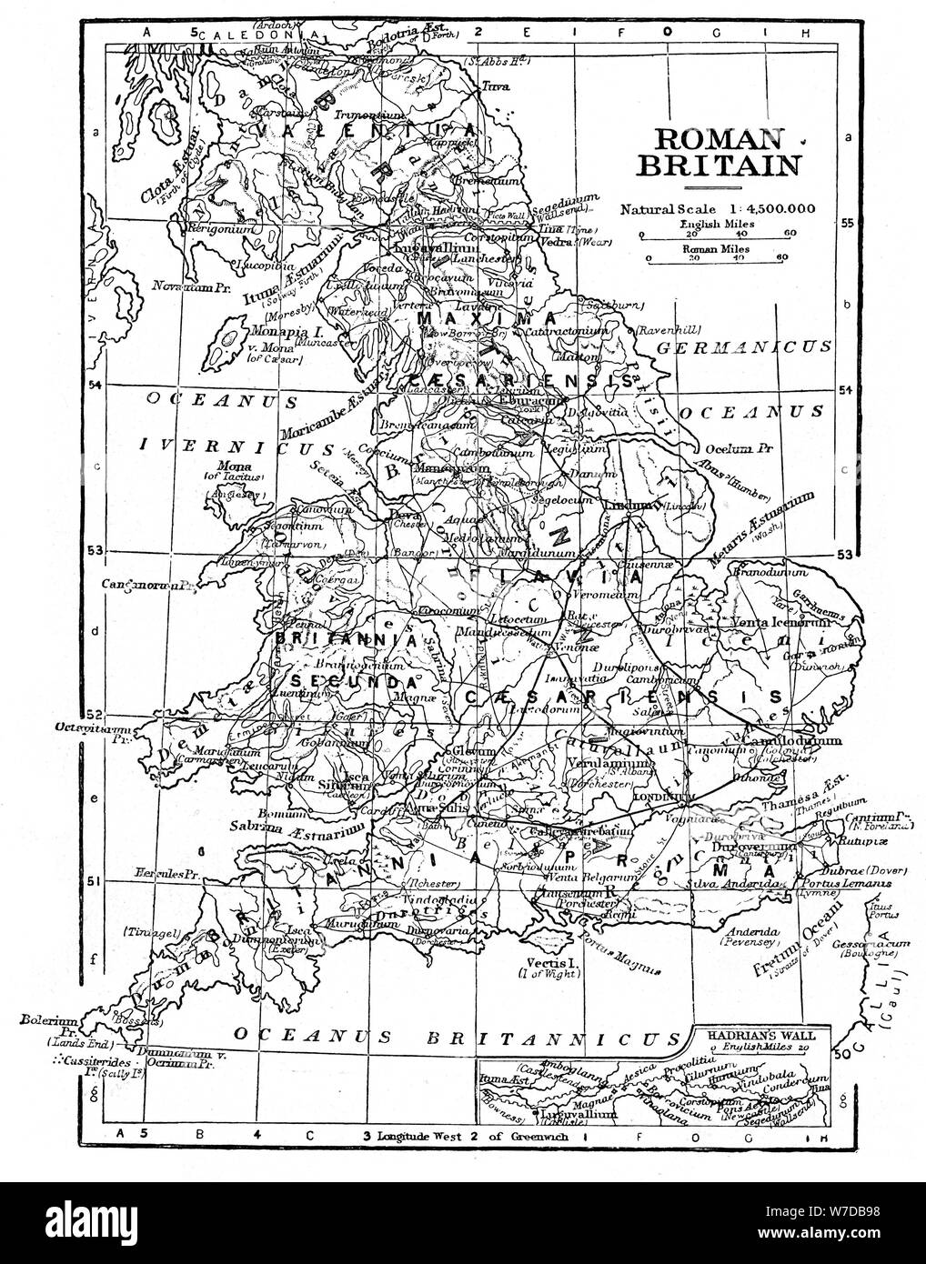 Map of roman britain hi-res stock photography and images - Alamy