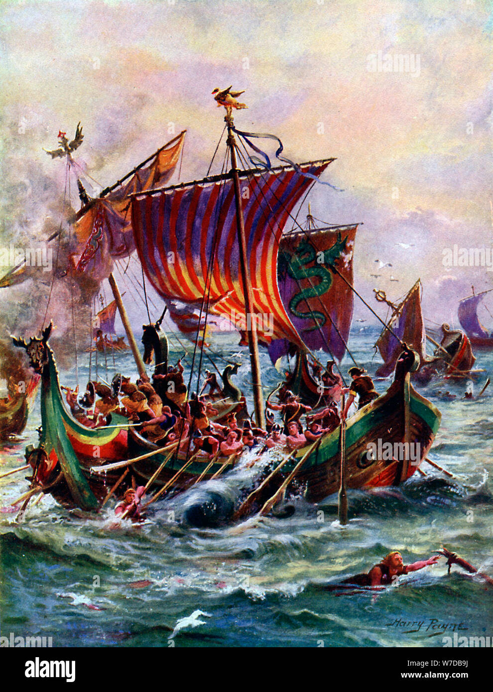 Viking ship dragon hi-res stock photography and images - Alamy