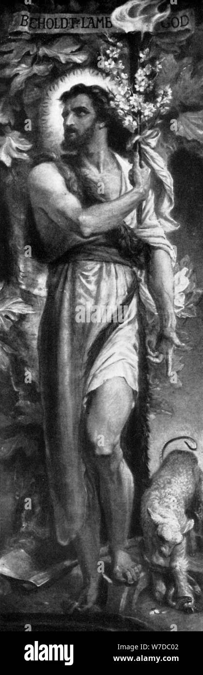 Bearded john the baptist Black and White Stock Photos & Images - Alamy