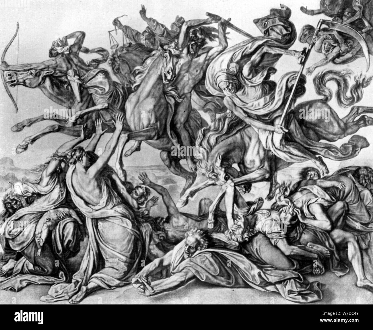 'The Four Horsemen of the Apocalypse', 1926.Artist: Peter von Cornelius ...