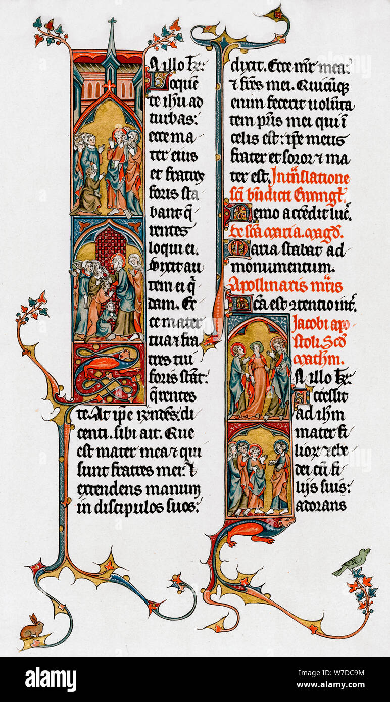 Medieval illuminated letters hi-res stock photography and images - Alamy