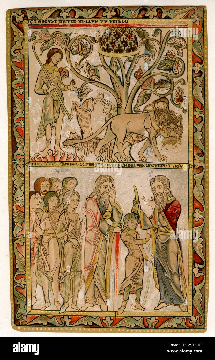 David and Samuel, 1121-1161. Artist: Unknown Stock Photo - Alamy