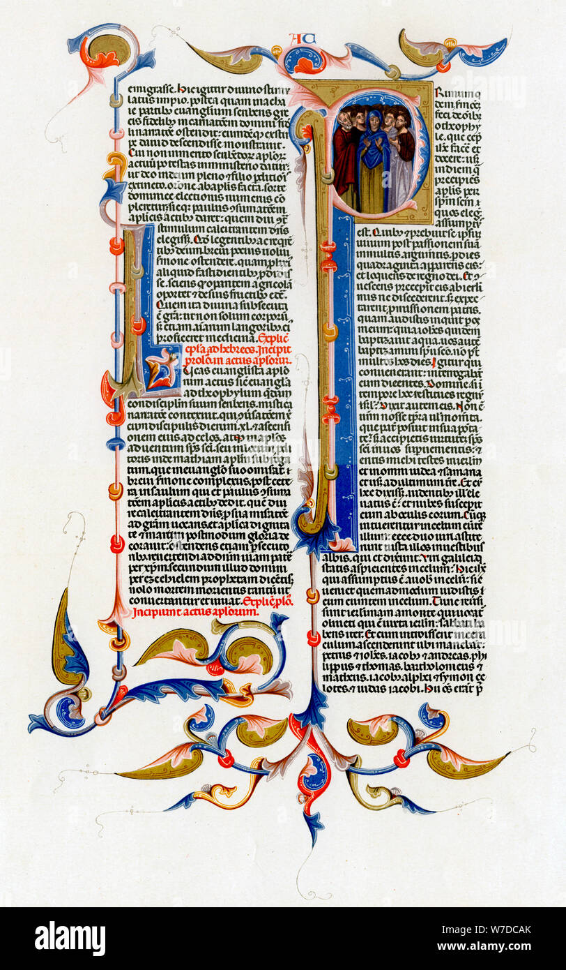 Medieval illuminated letter hi-res stock photography and images - Alamy
