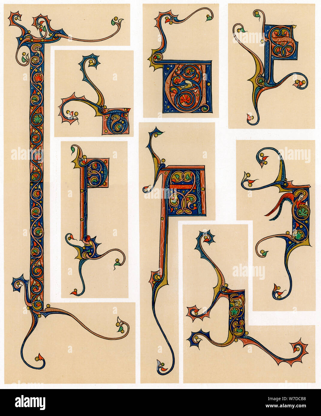 Medieval illuminated letters hi-res stock photography and images - Alamy