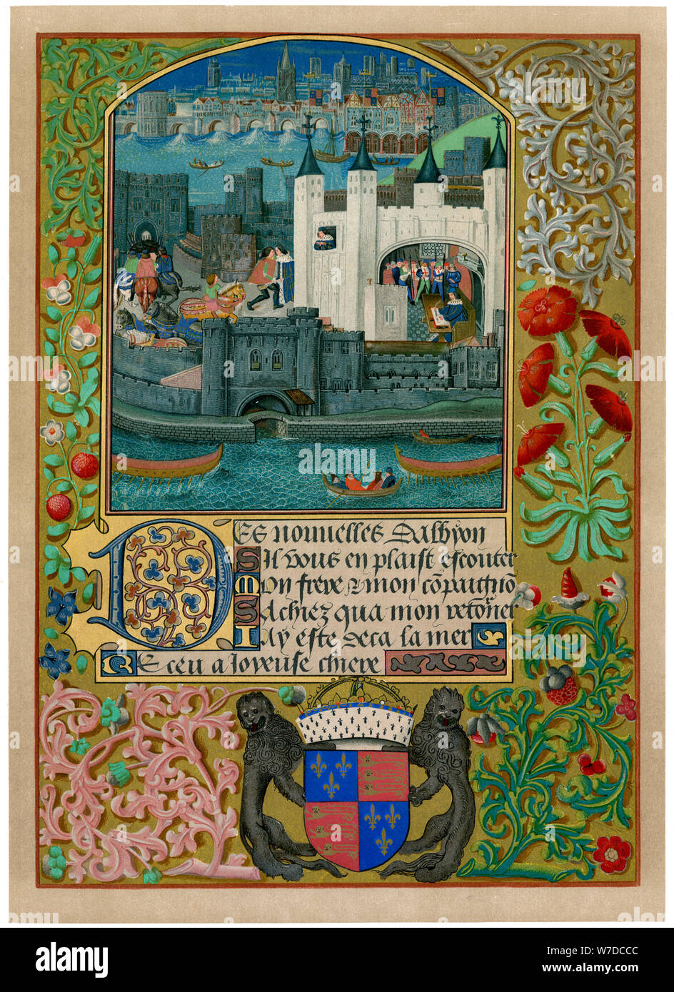 London 15th century manuscript hi-res stock photography and images - Alamy