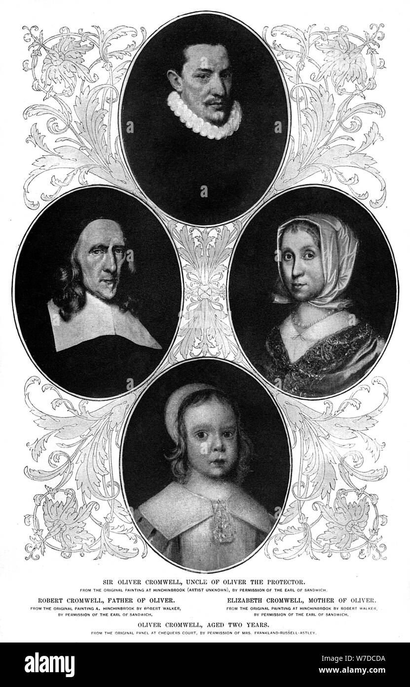 Cromwell family Black and White Stock Photos & Images - Alamy