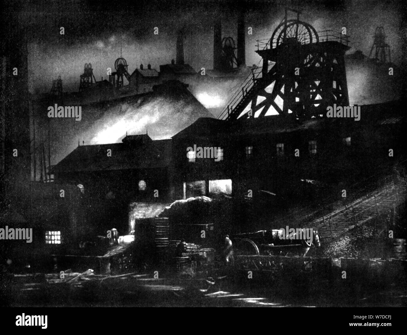 A mining centre, 1926.Artist: Edgar & Winifred Ward Stock Photo - Alamy