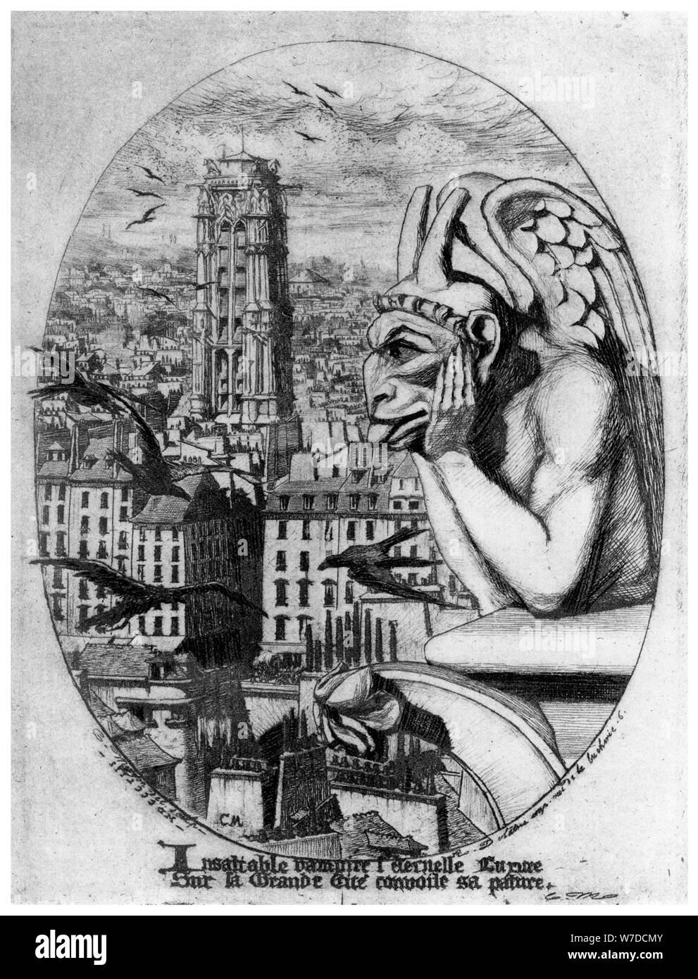 'Le Stryge', c1841-1868 (1924). Artist: Charles Meryon Stock Photo - Alamy