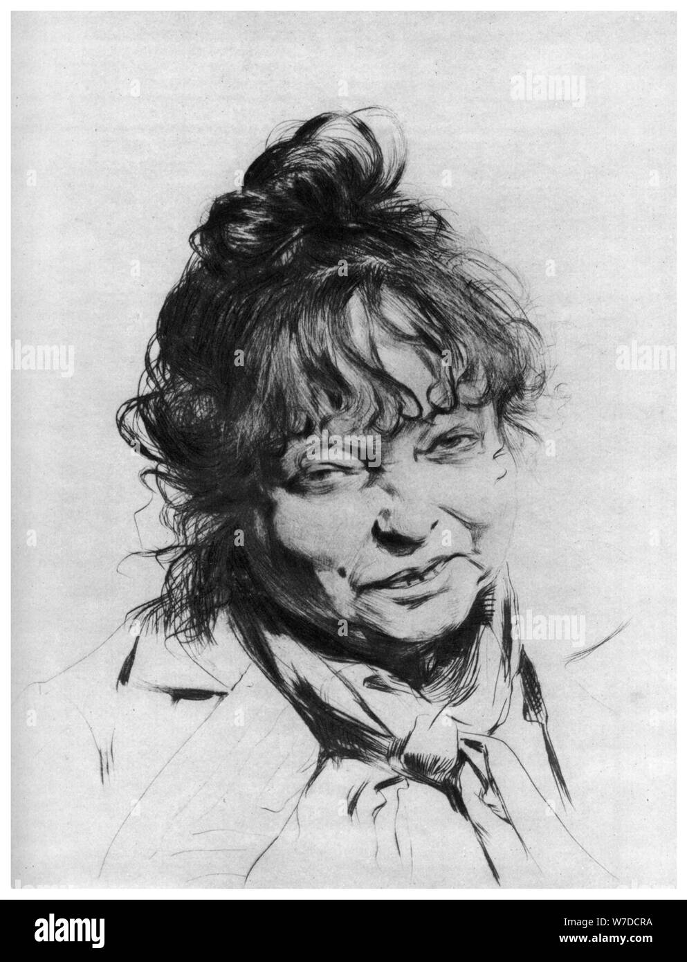 'Louise France', c1895-1945 (1924). Artist: Edgar Chahine Stock Photo ...