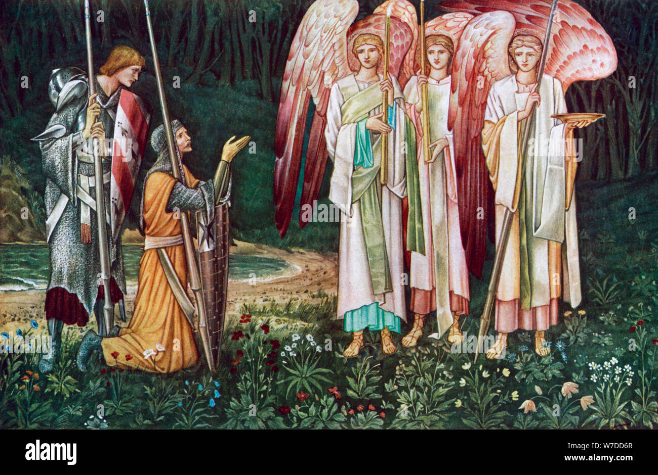 'The Vision of the Holy Grail', 1891 (1934). Creator: John Henry Dearle ...