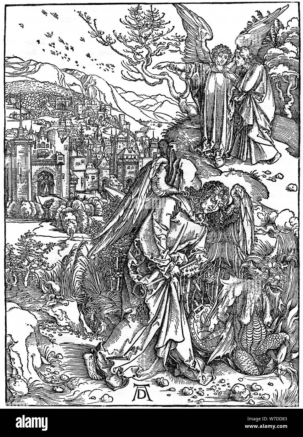 'The angel holding the keys of the abyss', 1498, (1936). Artist ...