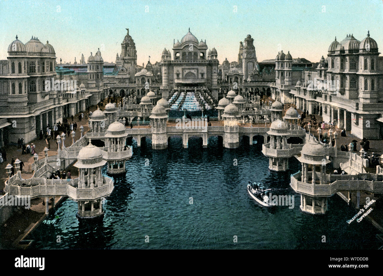 Court of Honour, Imperial International Exhibition, London, 1909.Artist ...