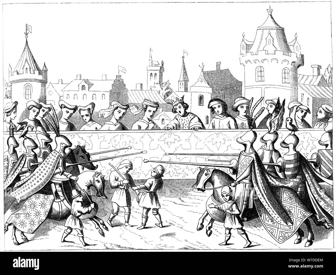 White knight joust medieval jousting hi-res stock photography and ...