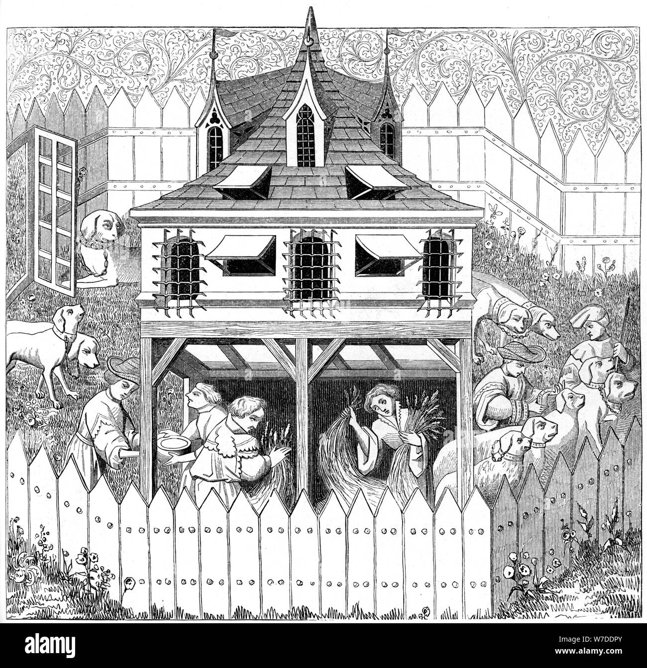 Medieval enclosure Black and White Stock Photos & Images - Alamy