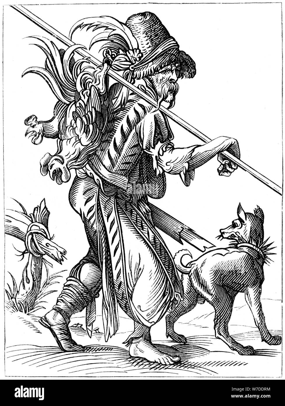 Poultry supplier, 16th century (1849).Artist: Jost Amman Stock Photo ...