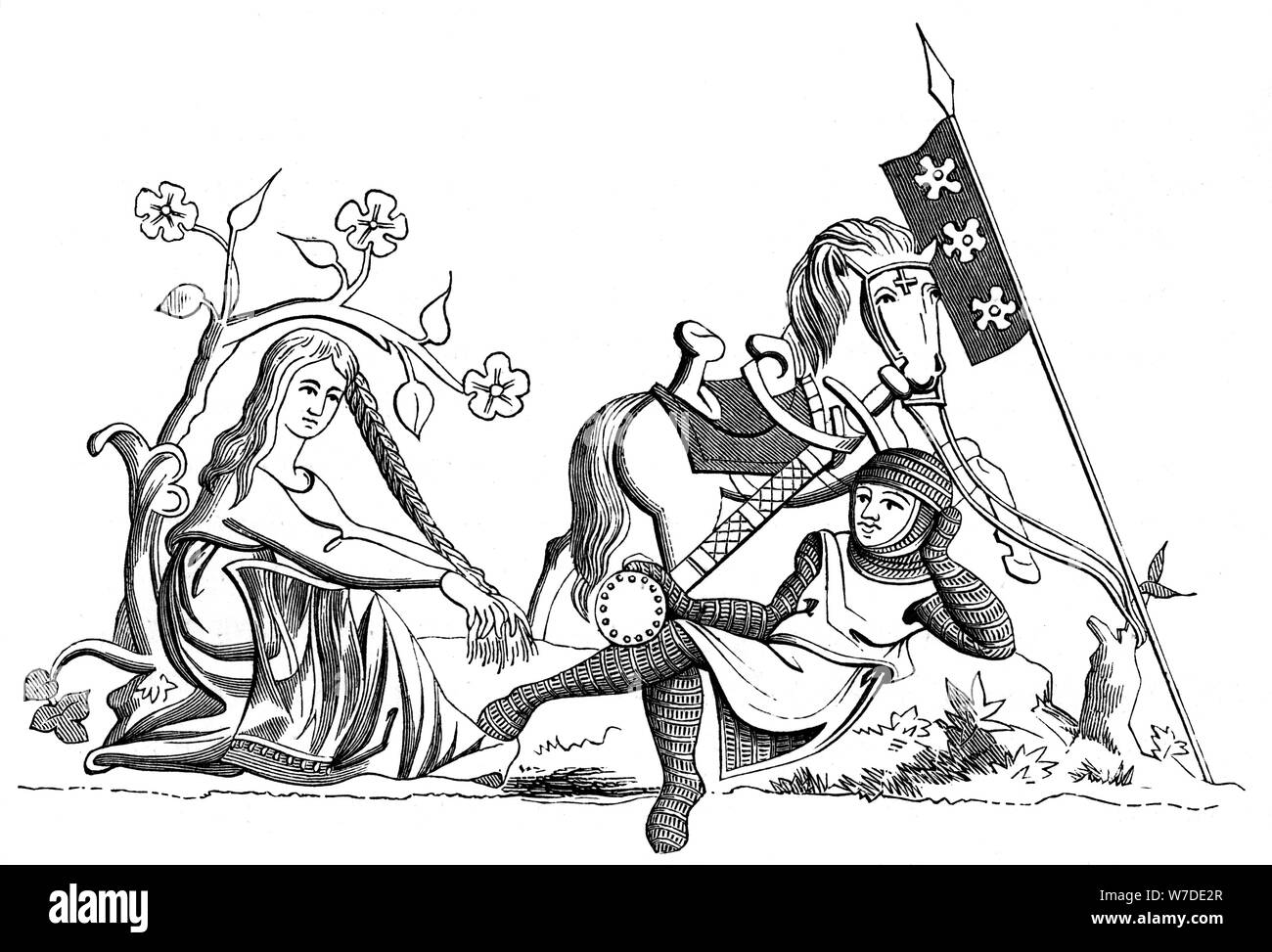 Knight and maiden hi-res stock photography and images - Alamy