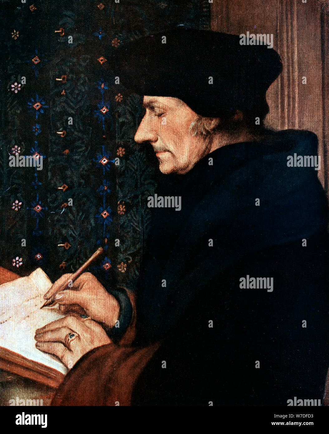 Desiderus Erasmus (1497-1543), Dutch humanist and scholar, 1523.Artist ...