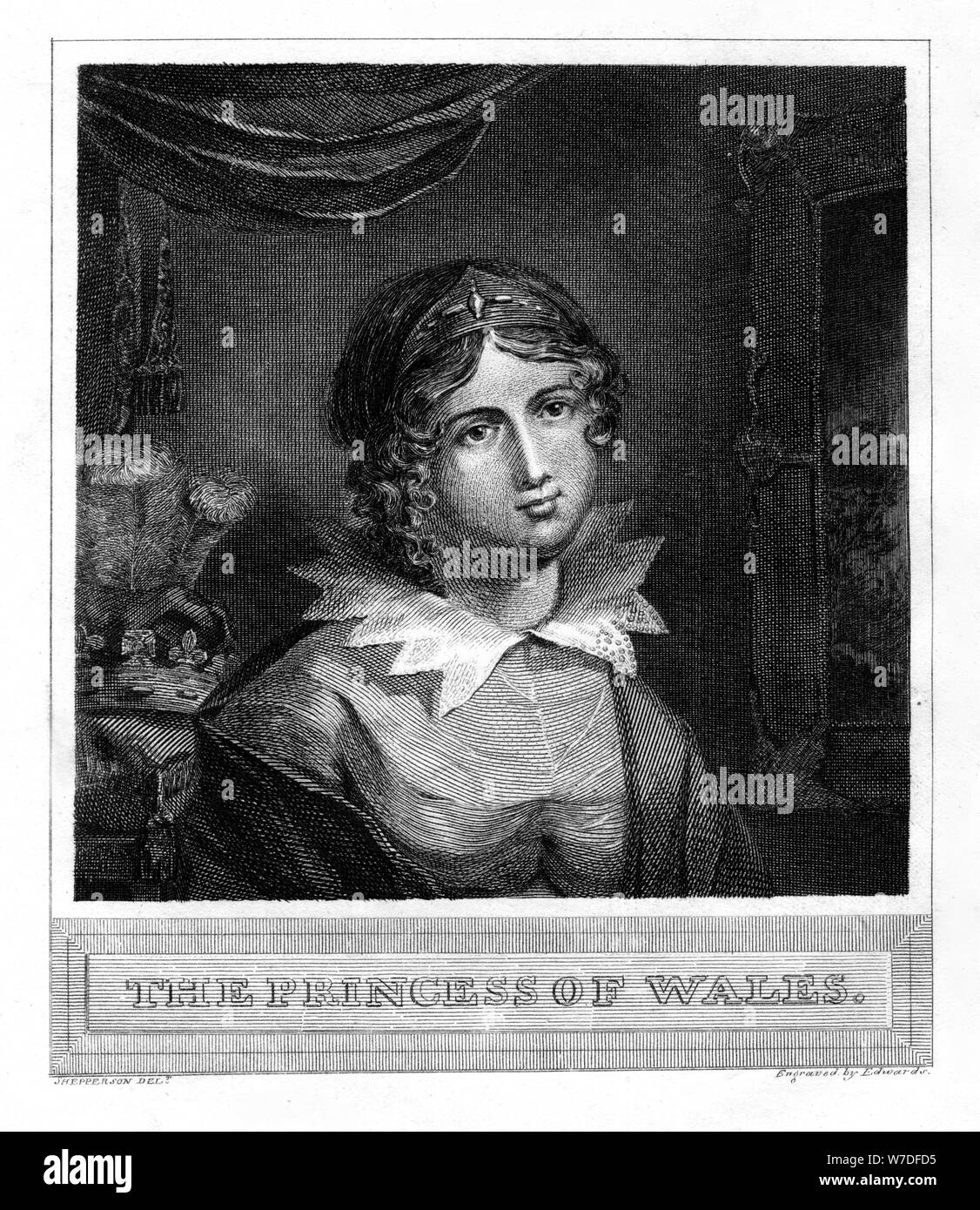 The Princess of Wales, 19th century.Artist: Edwards Stock Photo - Alamy