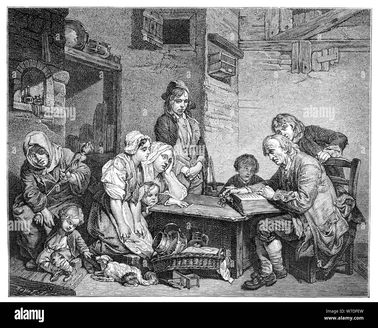 Reading with dad Black and White Stock Photos & Images - Alamy