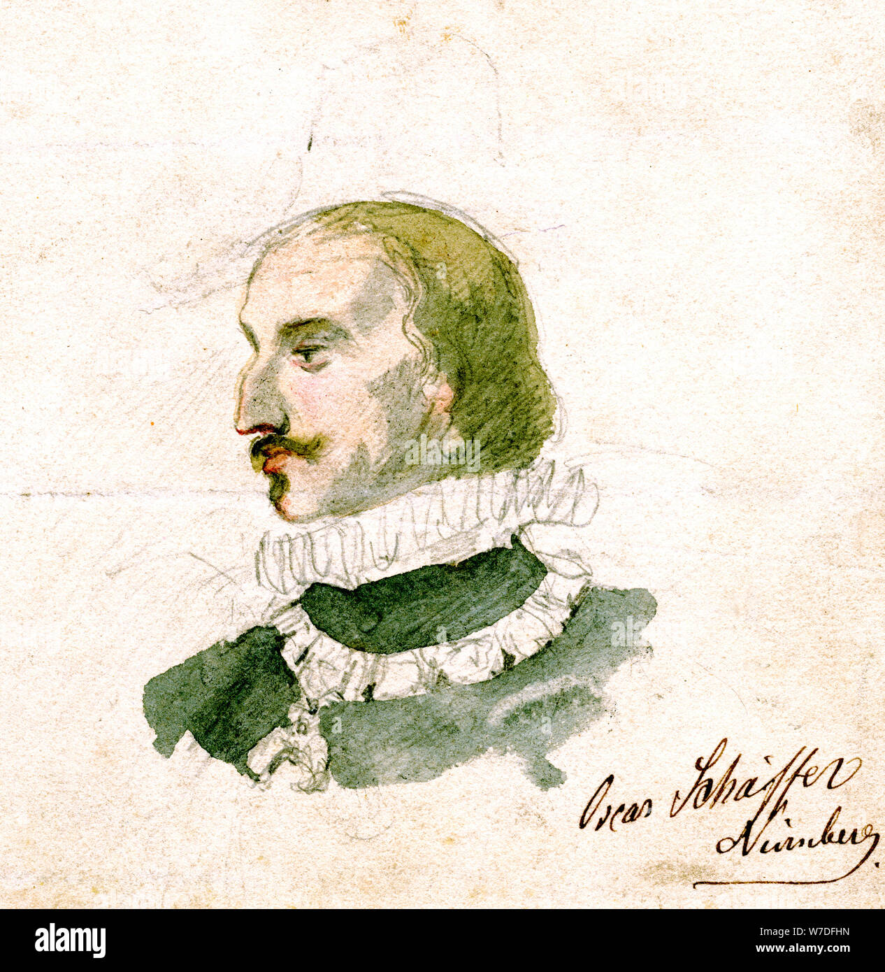 Oscar Schaeffer, c19th century. Artist: Unknown Stock Photo - Alamy