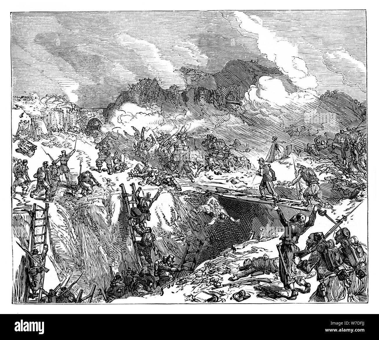 The french attack Black and White Stock Photos & Images - Alamy