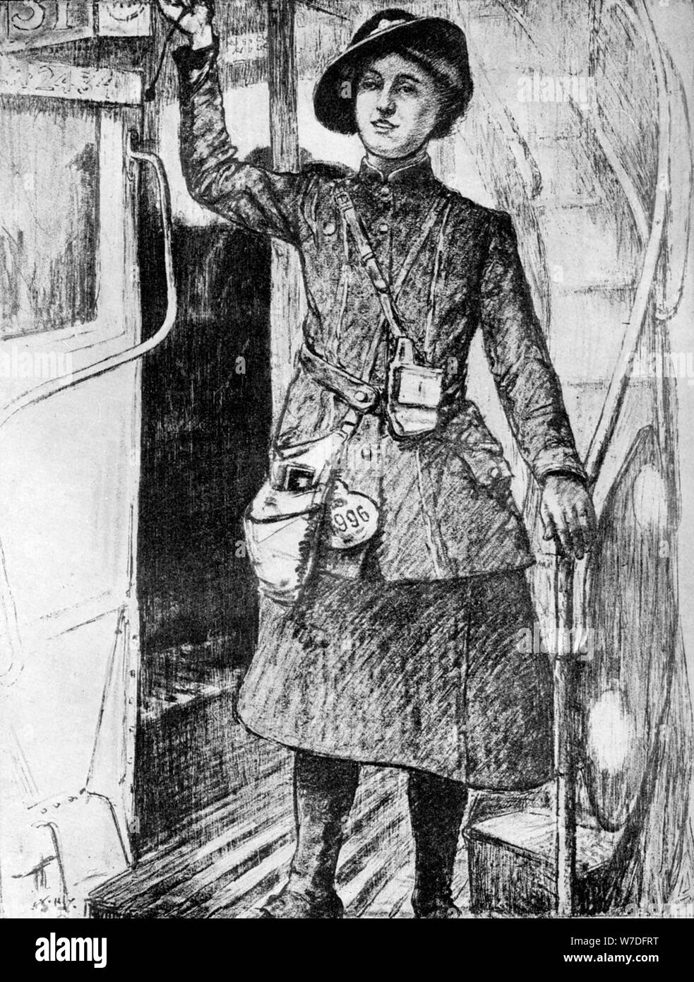 Woman bus conductor world war hi-res stock photography and images - Alamy