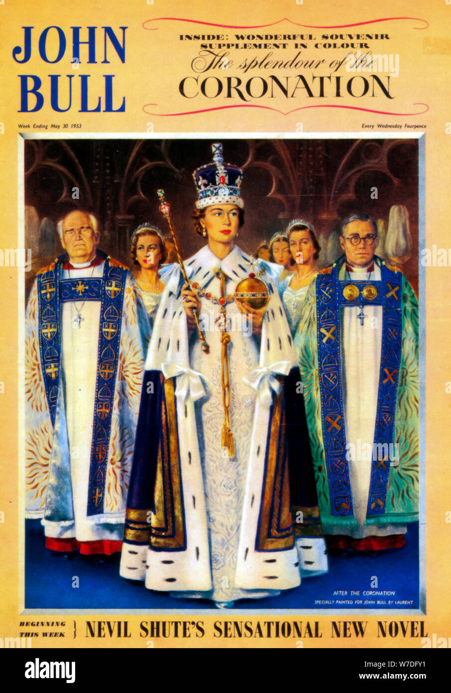 Queen elizabeth coronation 1953 colour hi-res stock photography and ...