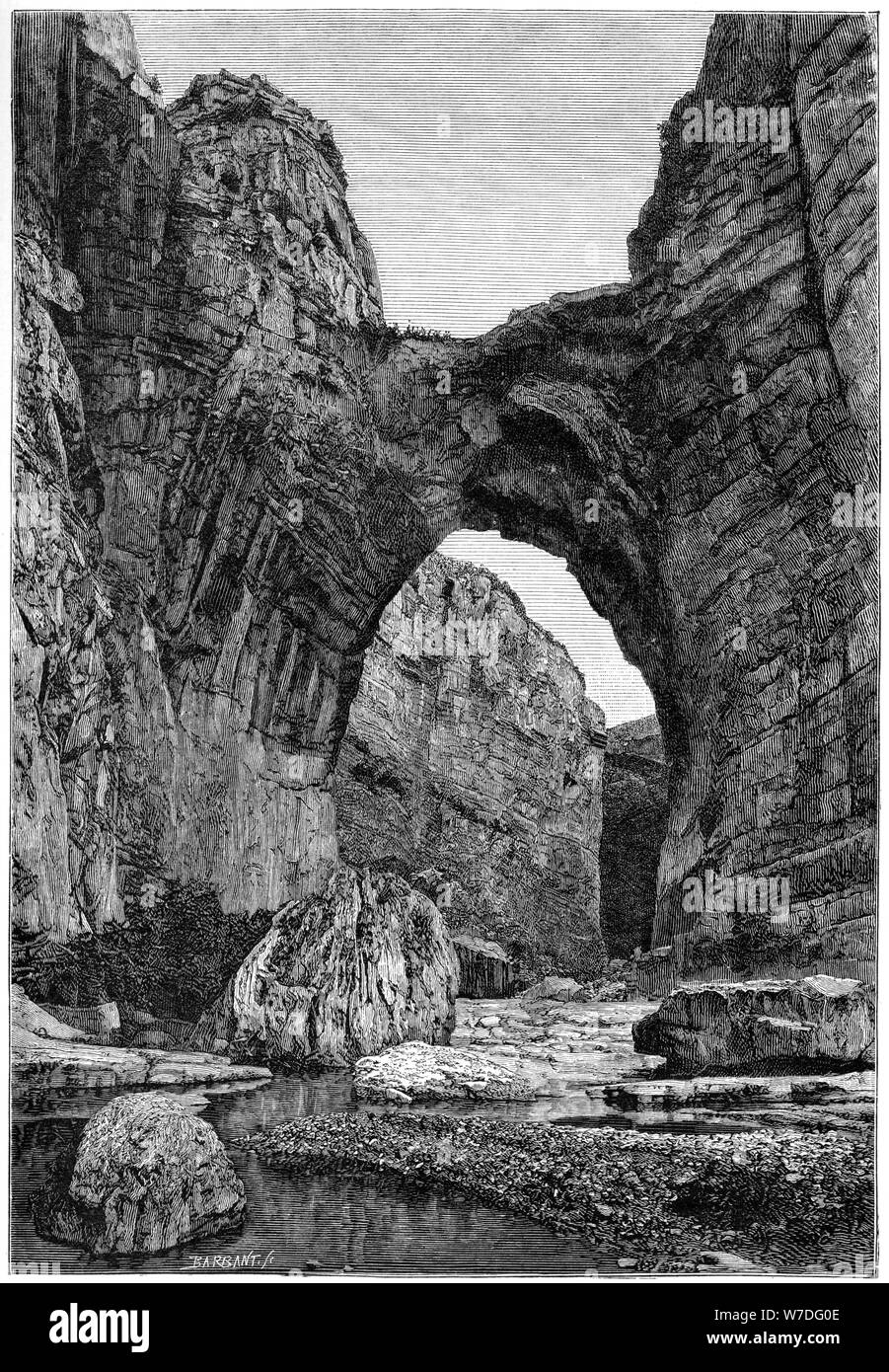 'The natural arch of Constantine', c1890. Artist: Barbant Stock Photo ...