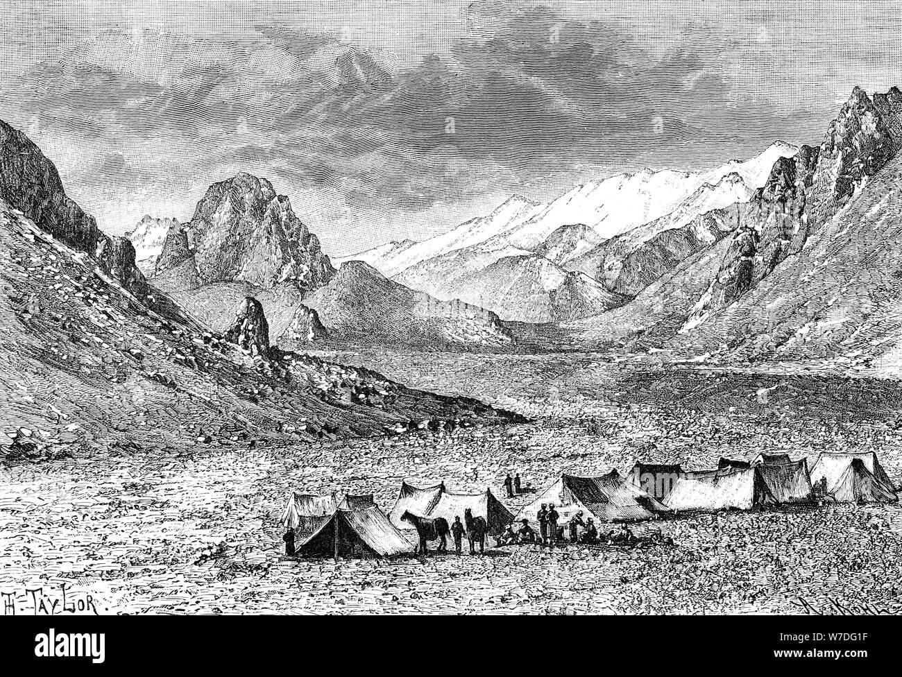 'Upper Kara-Kash valley', c1890. Artist: Unknown Stock Photo - Alamy