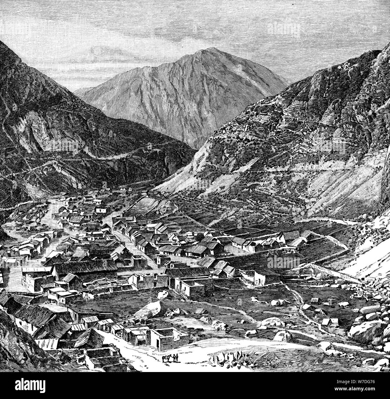 The Lima-Oroya railway, Peru, 1895. Artist: Unknown Stock Photo - Alamy