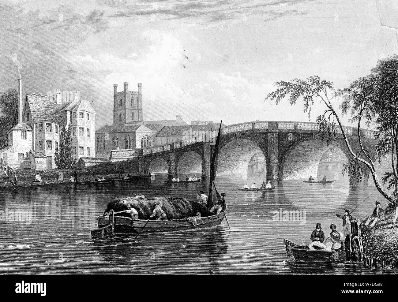 Black and white henley on thames hi-res stock photography and images ...