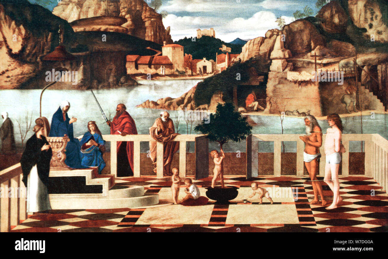 'The Sacred Allegory', 1490-1500, (1925). Artist: Unknown Stock Photo ...