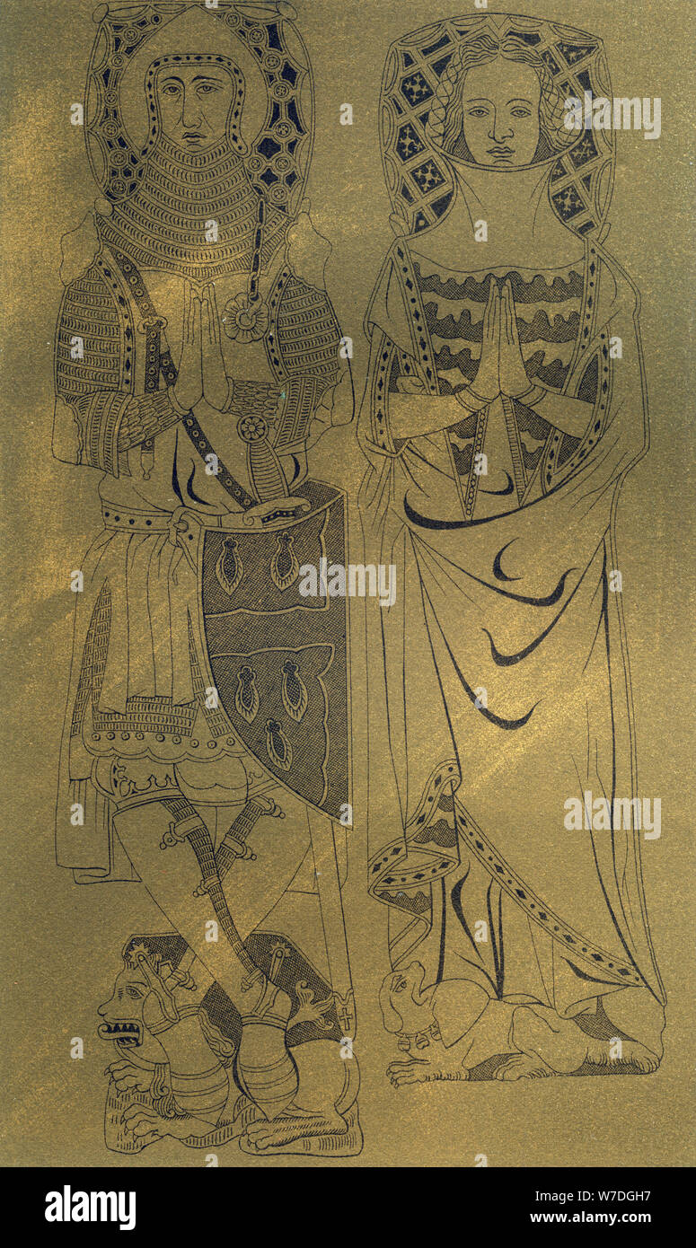 A copper plaque from Minster Abbey and Church, Isle of Sheppey, Kent ...