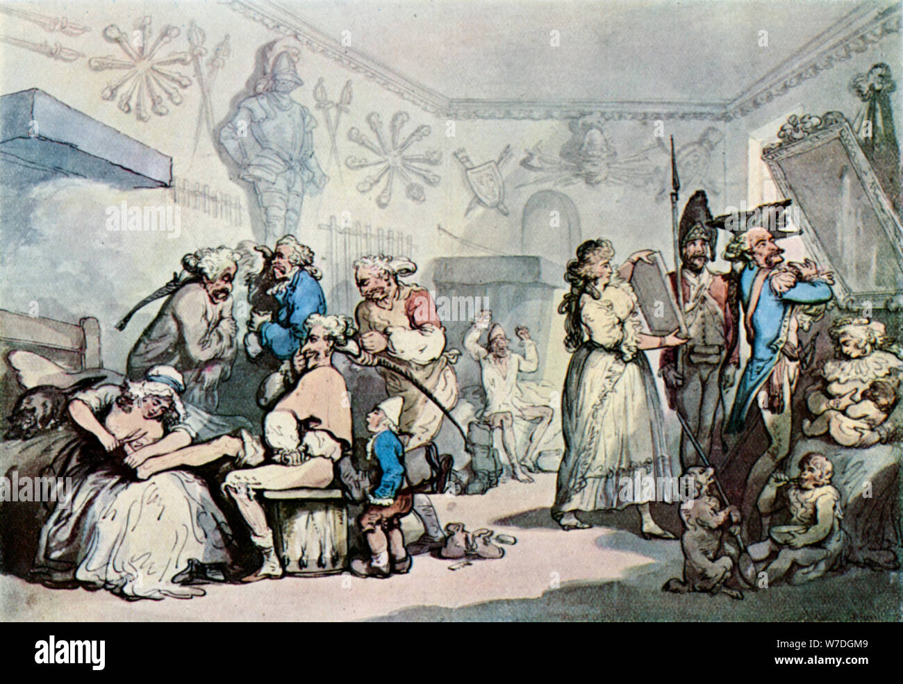 'The Interior of a French Barracks', 1787, (1929). Artist: Thomas ...
