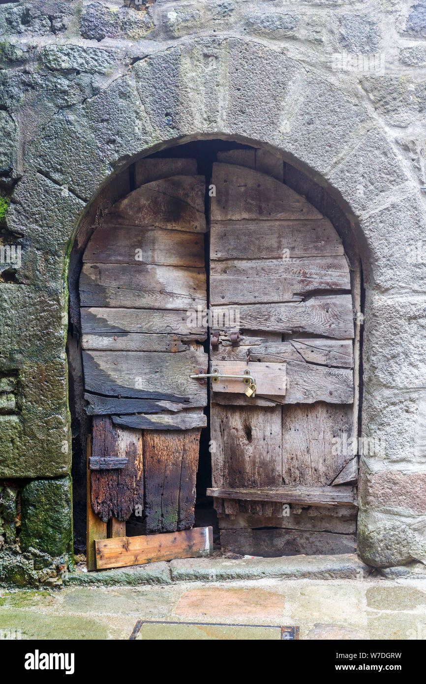 Old worn door to a house Stock Photo - Alamy