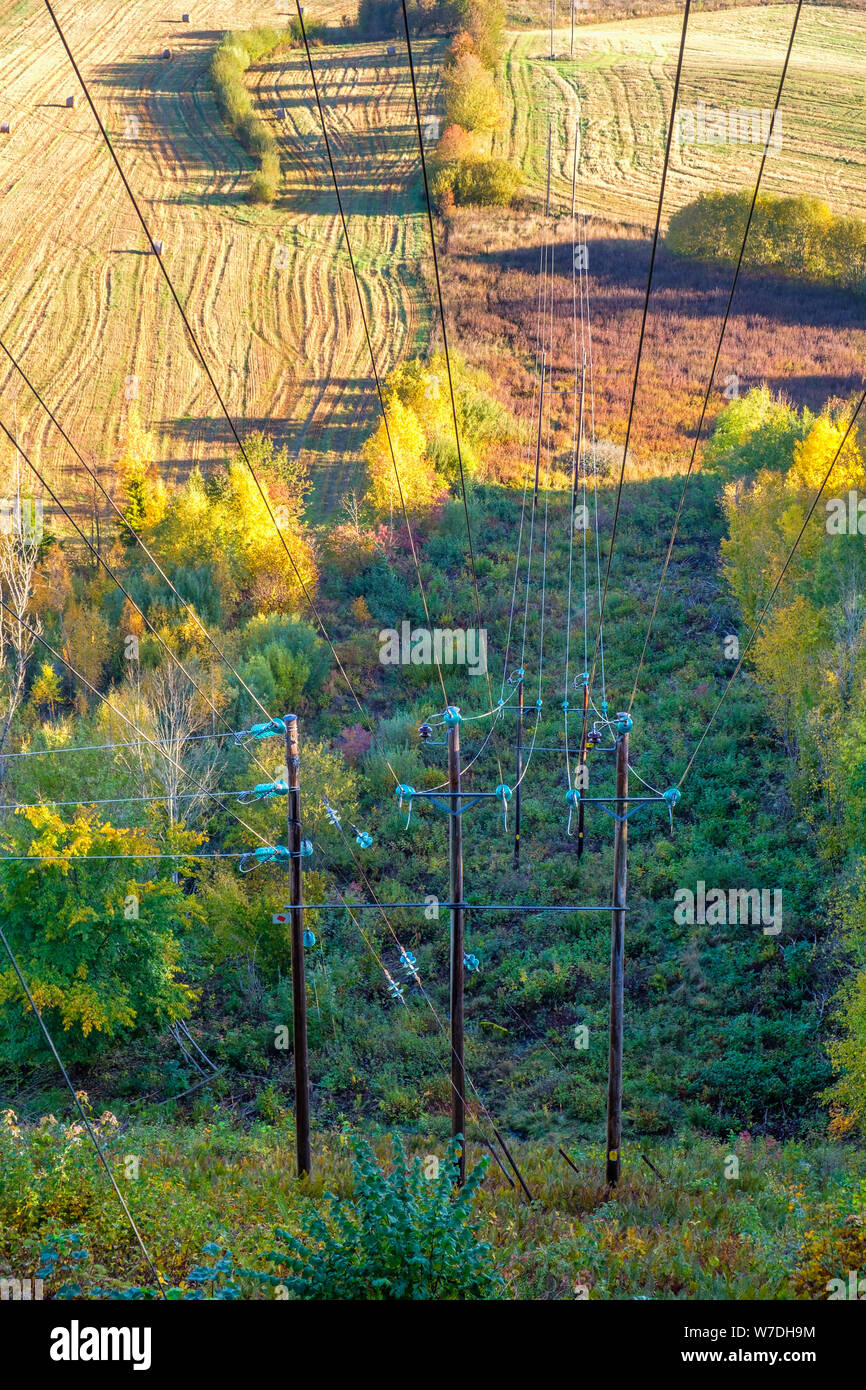Powerline corridor hi-res stock photography and images - Alamy