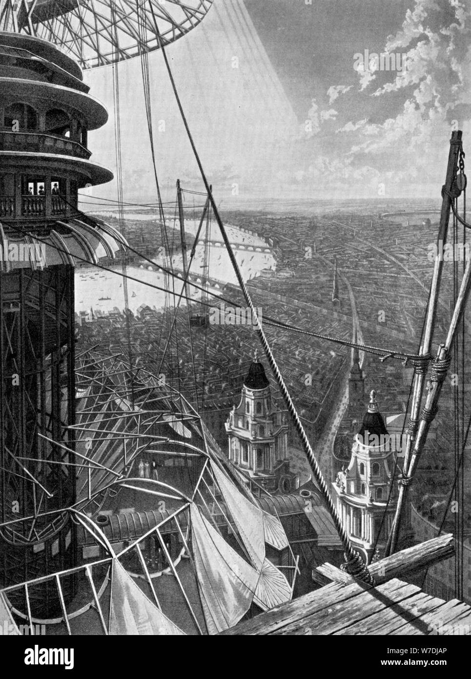 London city aerial river Black and White Stock Photos & Images - Alamy