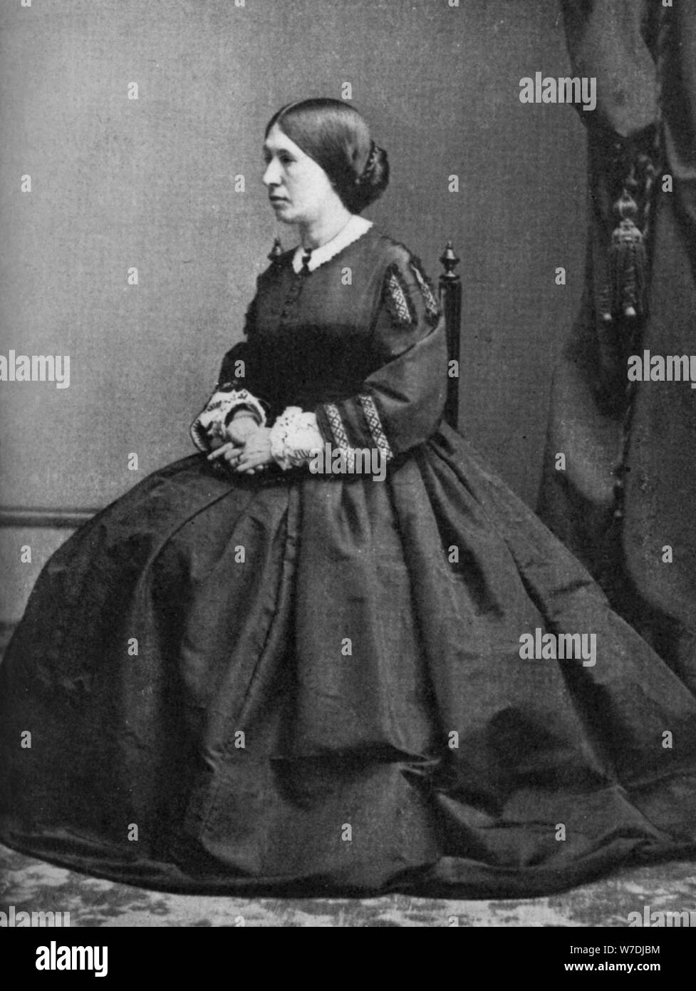 Julia Grant, wife of American president Ulysses S Grant, late 19th ...